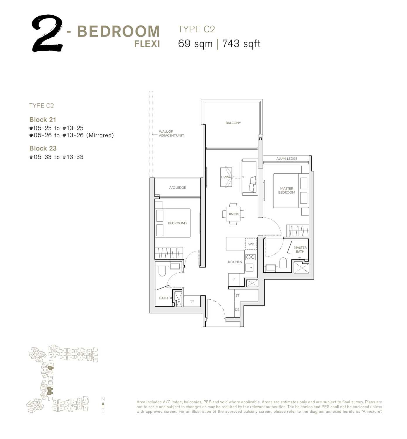 Type C2 Floor Plan | The Woodleigh Residences